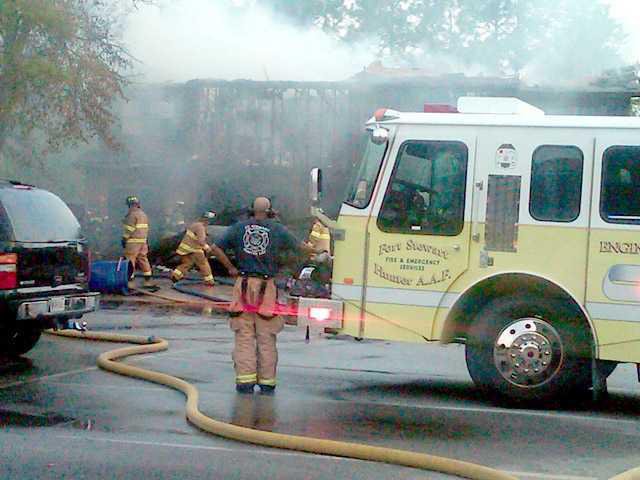Two families displaced by on-post fire - Bryan County News