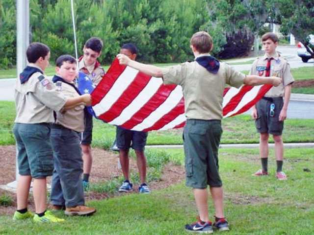 Scouts help Magnolia Manor mark Memorial Day - Bryan County News