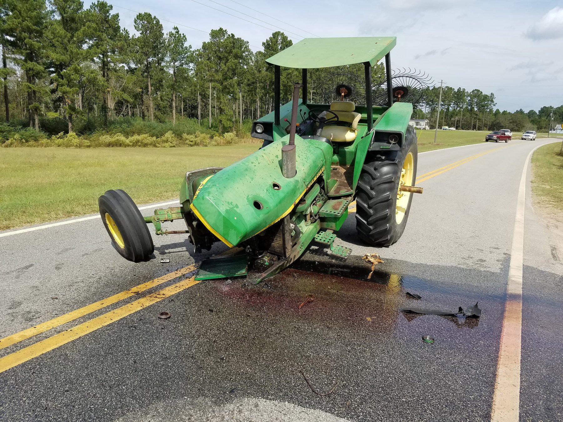Tractor destroyed in collision with truck - Statesboro Herald