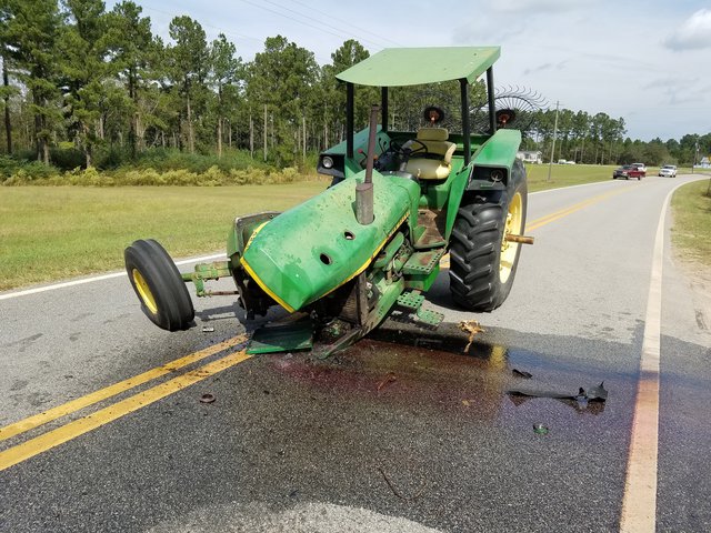 Tractor destroyed in collision with truck - Statesboro Herald