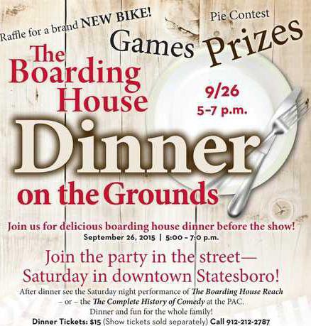 "Boarding House Rules" this Saturday! - Statesboro Magazine