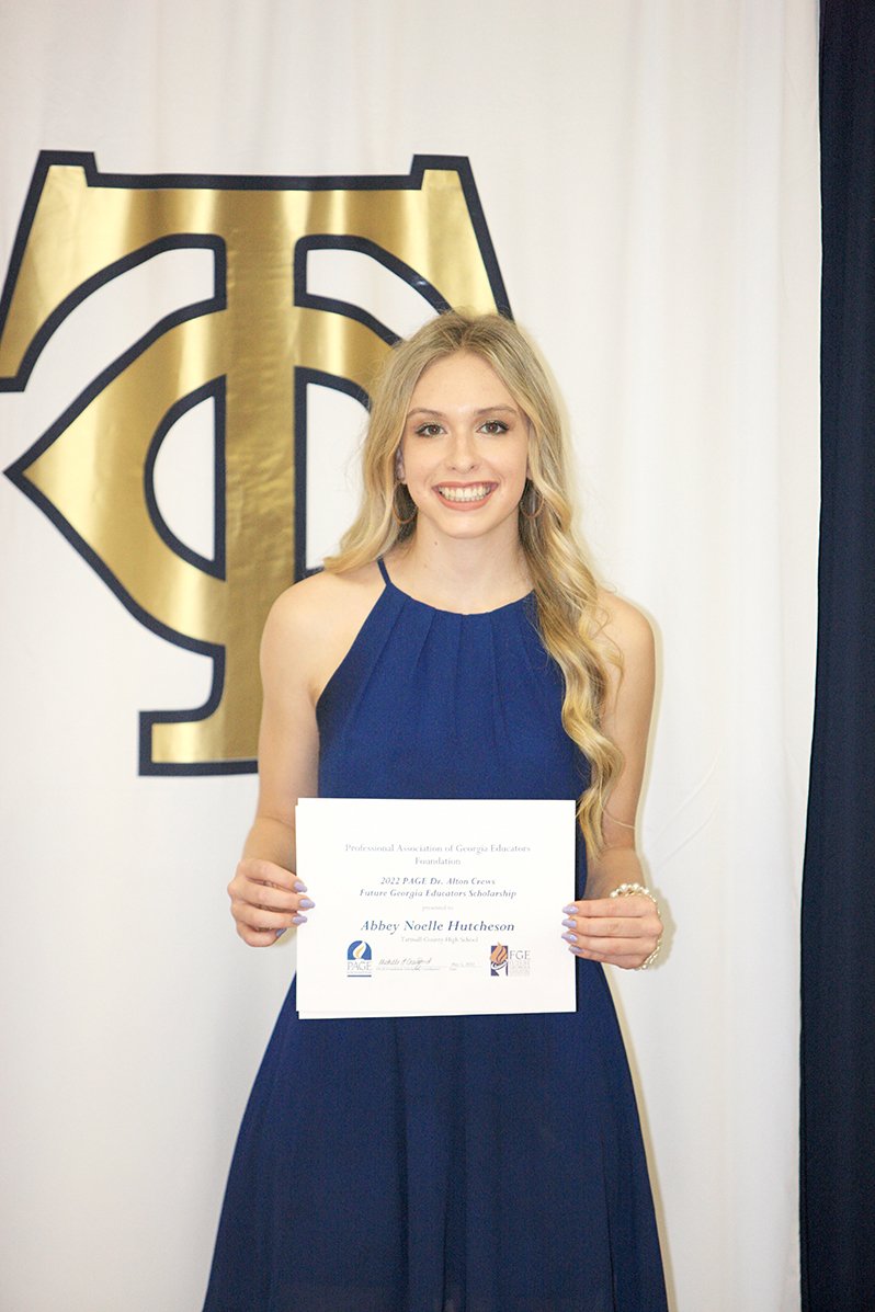 Abbey Hutcheson awarded PAGE Dr. Alton Crews Future Georgia Educators ...