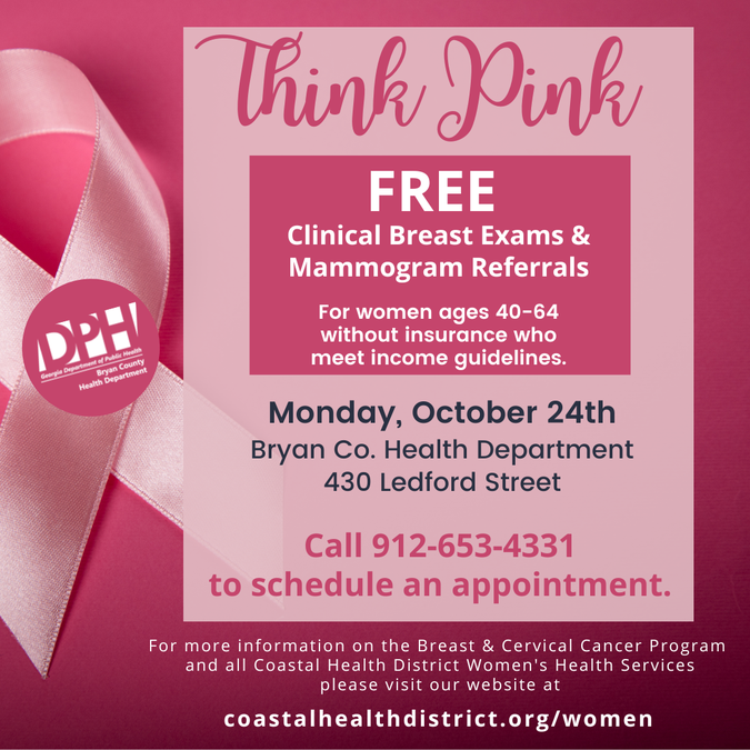Health department offers free clinical breast exams & mammogram ...