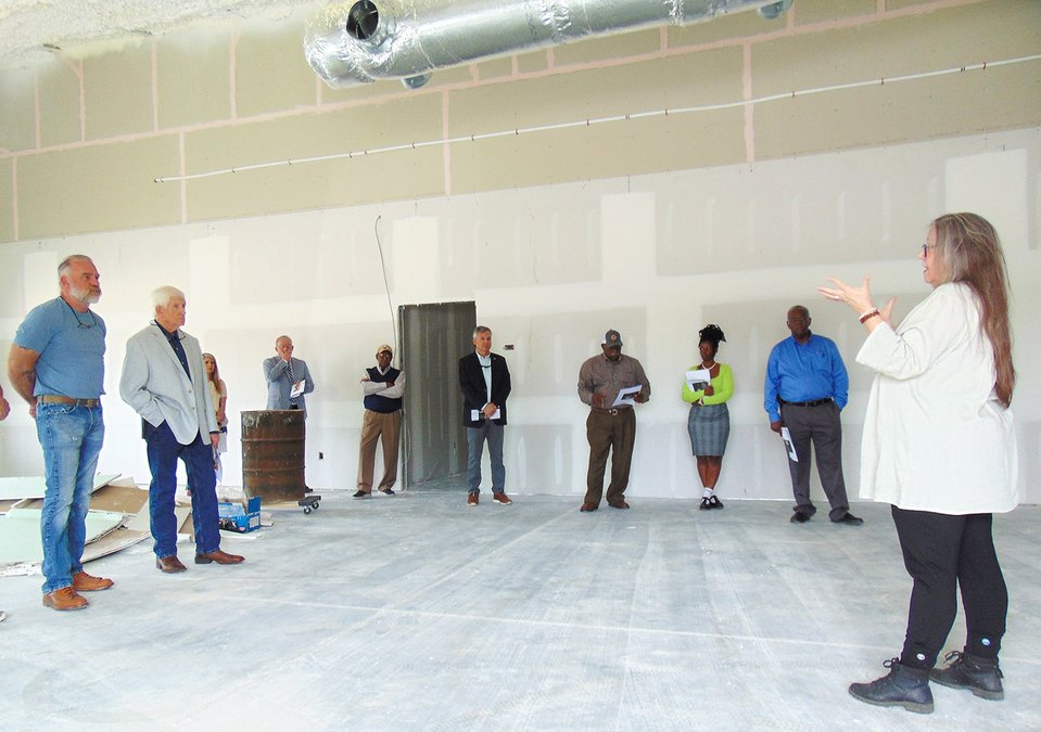 County officials see new Food Bank building as rooms inside take shape ...