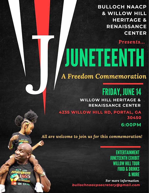 Juneteenth events Friday at Willow Hill, Saturday at the Fair Road Park ...