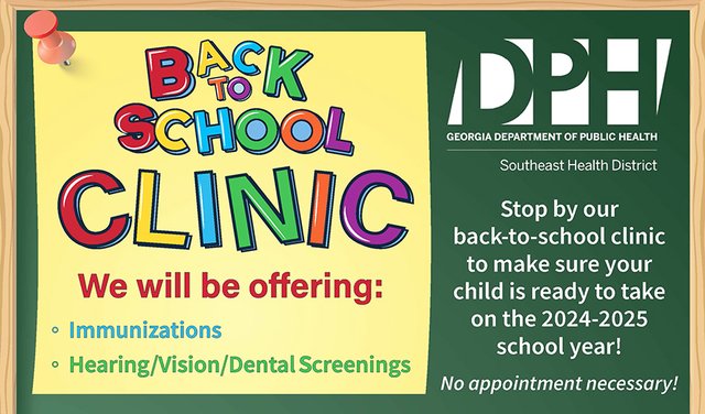 Bulloch Health Dept. holding back-to-school clinics - Statesboro Herald