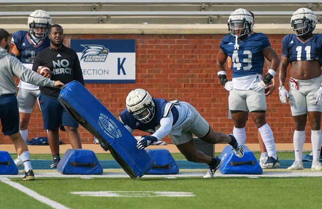 Linebacker Marques Watson-Trent leads Georgia Southern's defense ...