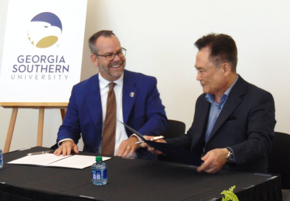 Georgia Southern signs starter agreement to work with Kyungil University in South Korea - Bryan ...