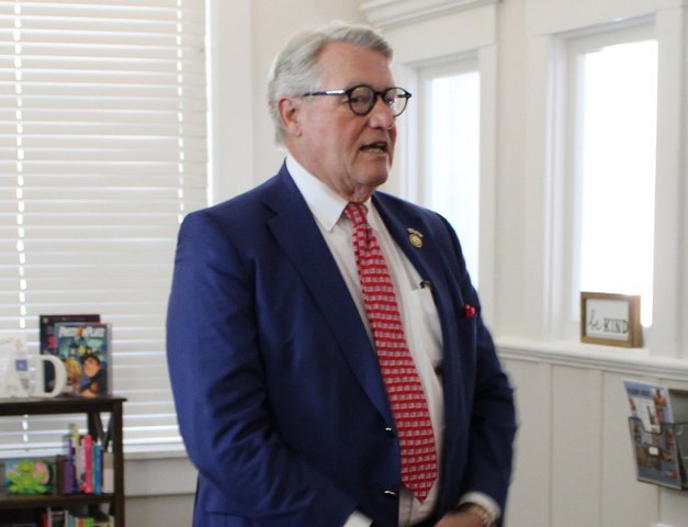 Congressman Allen responds to questions about Trump tariffs, abolishing ...