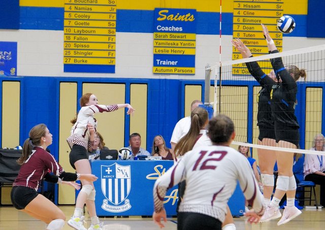 SEHS Volleyball Scores Historic Win, Splits Savannah Road Test ...