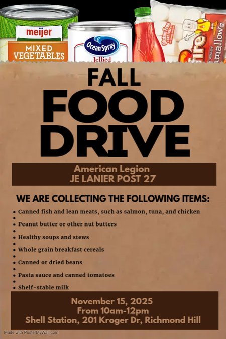 Food drive supports local veterans - Bryan County News