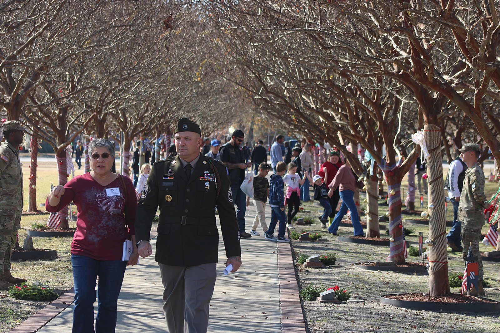 Commanders, families pay homage to the 469 at Warriors Walk - Bryan ...